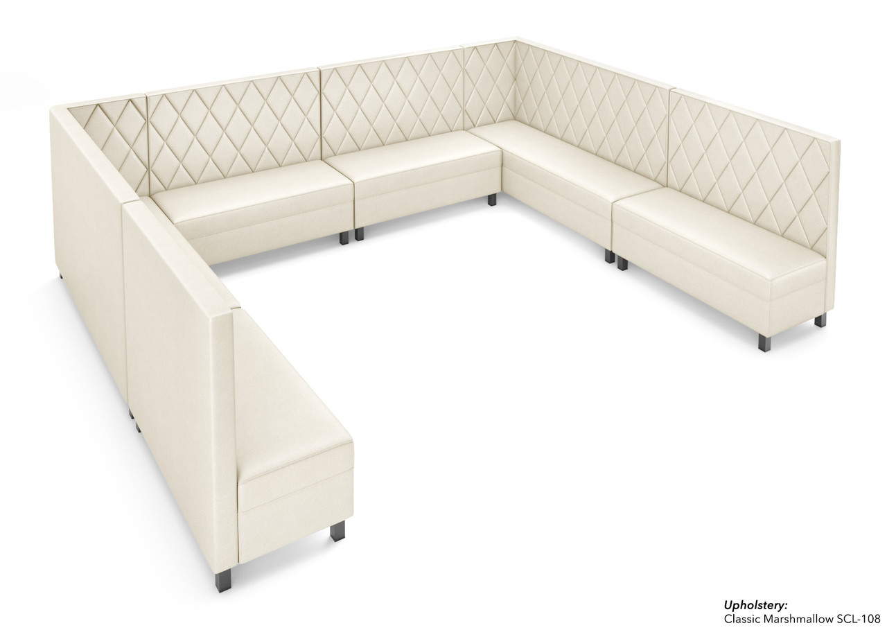 Legacy - Modular Large U-Shape Seating - Premium Diamond Tufted ...