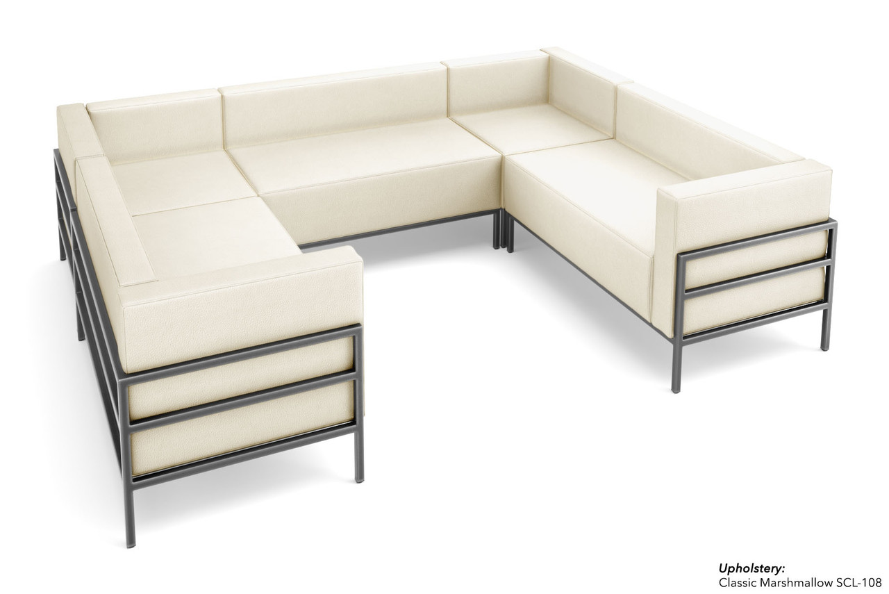HST005 Urban Modern Collection: Modular U-Shape Sectional - Full Welded ...