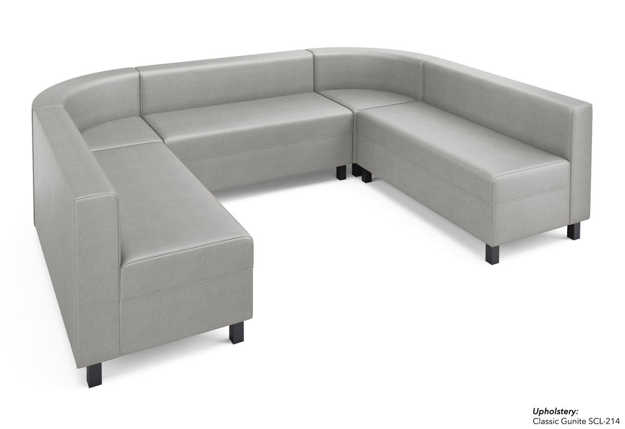 LUGANO - Modular U-Shape Sofa - Rounded Corners - Made in USA ...