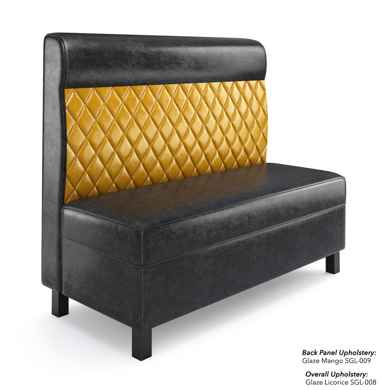 Palermo Restaurant Booth - Premium Diamond Tufted Performance ...