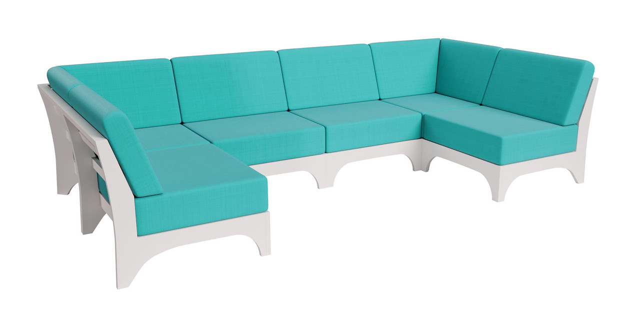 Carina Outdoor Seating - Modular Open U-Shape Seating - Premium 5-Yr ...
