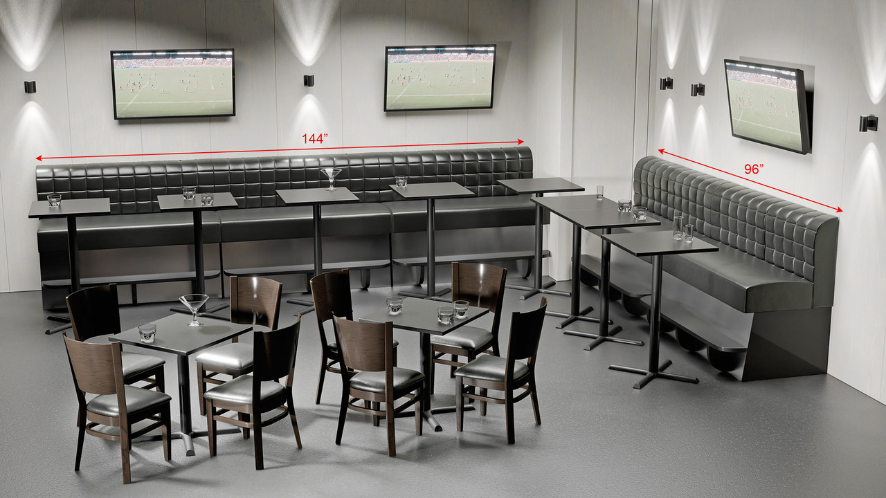 DUNCAN - Designer Bar Booth - Premium Materials - Custom Frame ...