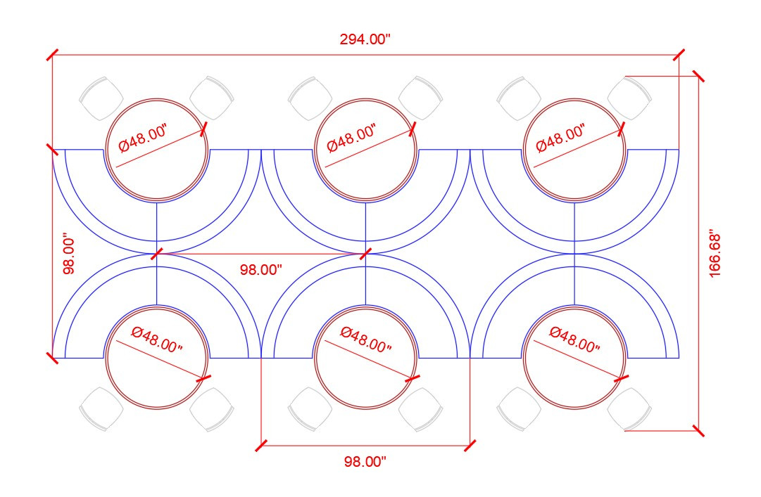 Horizon Half-Circle Package with Restaurant Tables and Chairs - Seats ...
