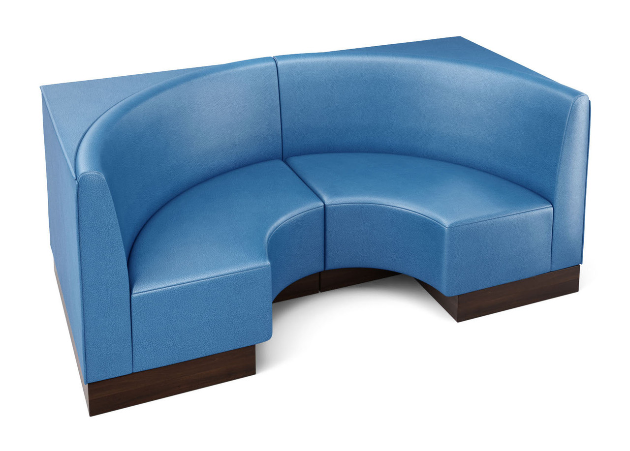 Style S - Flat Back - Half Circle Booth - ModernLineFurniture®