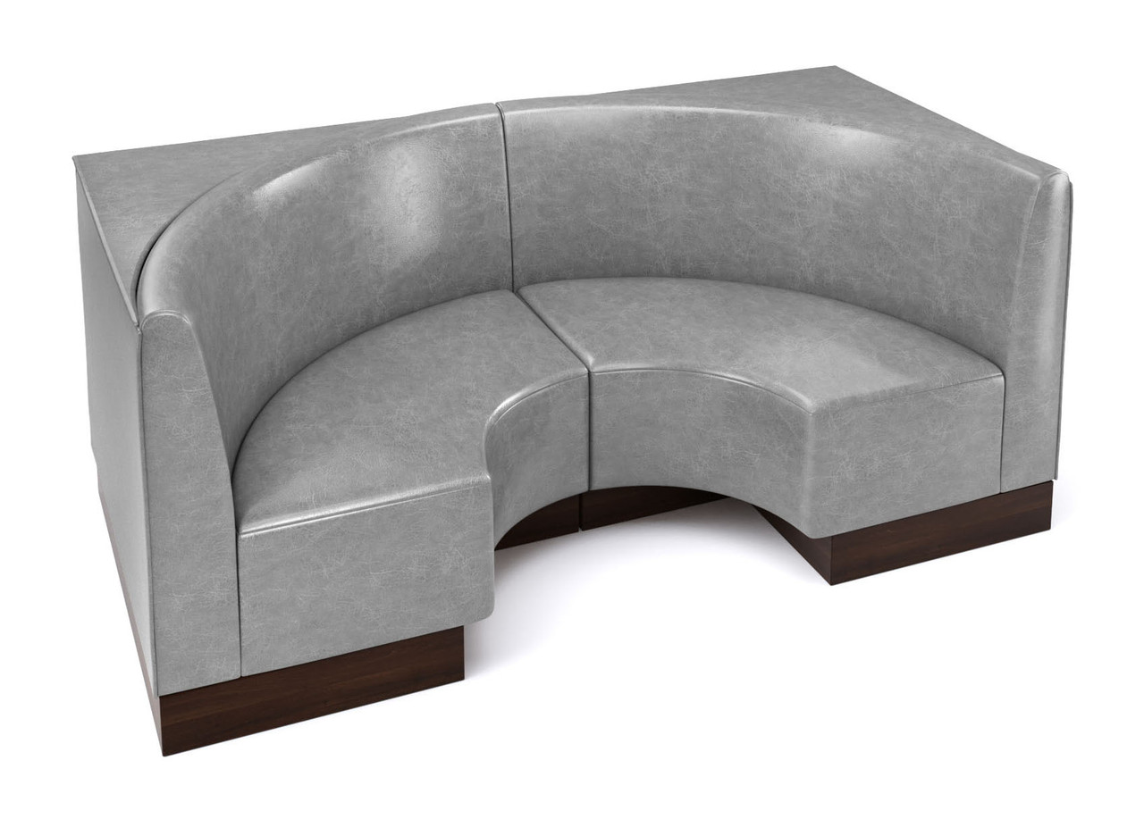 Style S - Flat Back - Half Circle Booth - ModernLineFurniture®