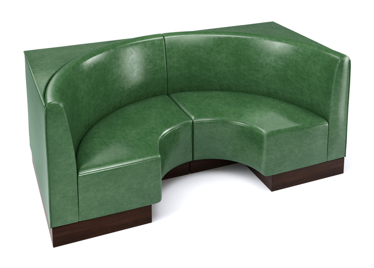 Style S - Flat Back - Half Circle Booth - ModernLineFurniture®