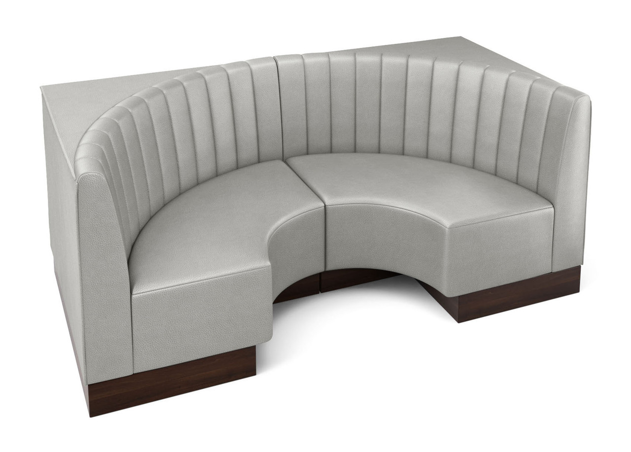 Style S - Channel Style Back - Half Circle Booth - ModernLineFurniture®