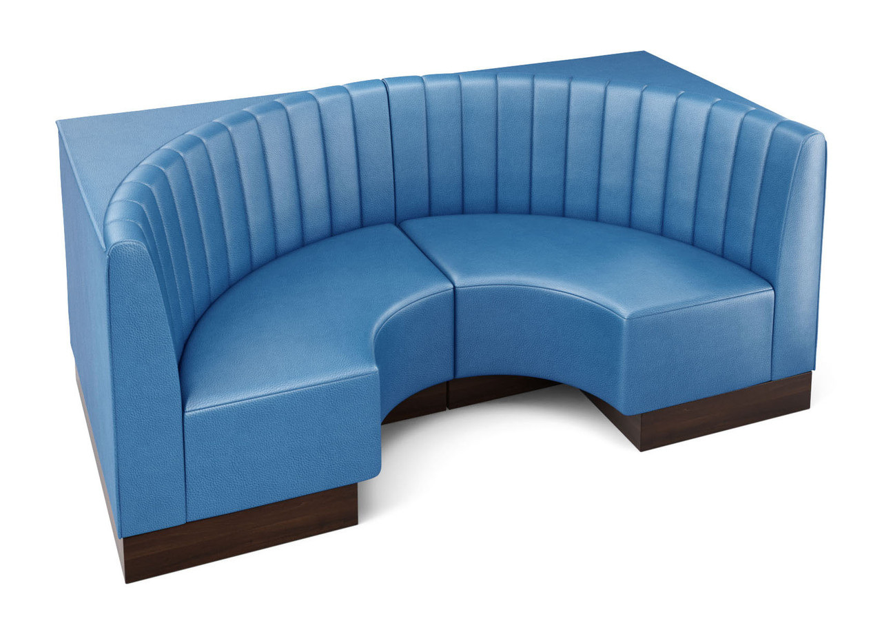 Style S - Channel Style Back - Half Circle Booth - ModernLineFurniture®