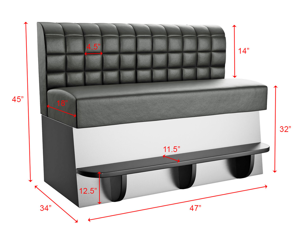 DUNCAN Bar Package - [5] Bar Booths - [7] Bar Tables - [7] Bar Stools ...