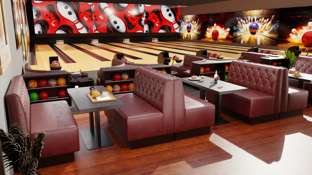 Bowling & Restaurant Furniture Package - Style S Design Booths and ...