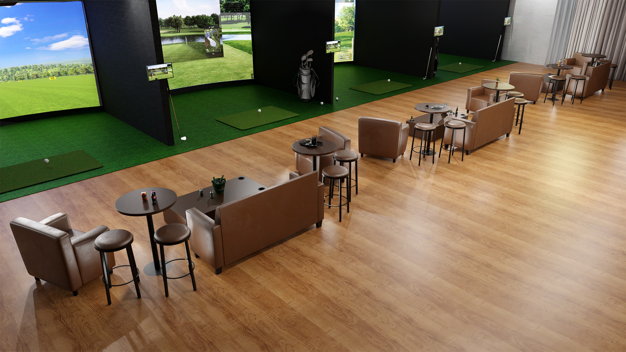 Golf Furniture Oscar Honey Glaze Package - Sofa, Two Club Chairs, Two ...