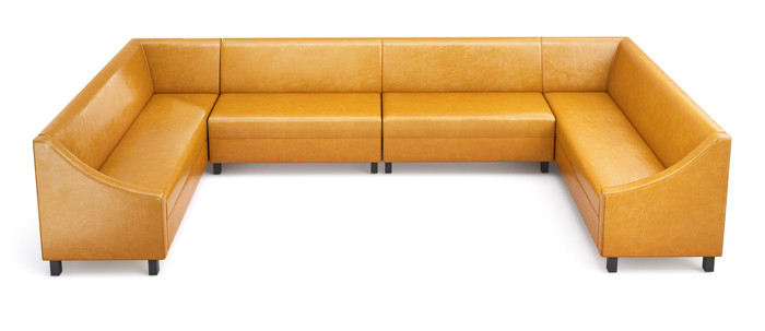 Leon-Z - Modular Large U Shape Seating - Configuration G4 - Made in USA ...