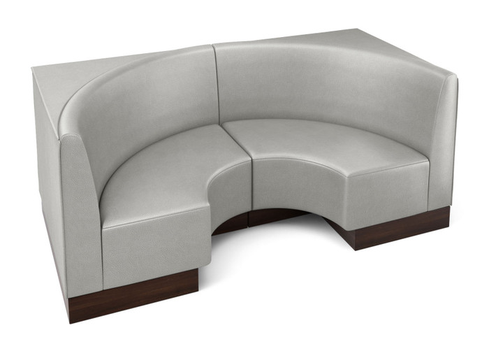 Style S - Flat Back - Half Circle Booth - ModernLineFurniture®
