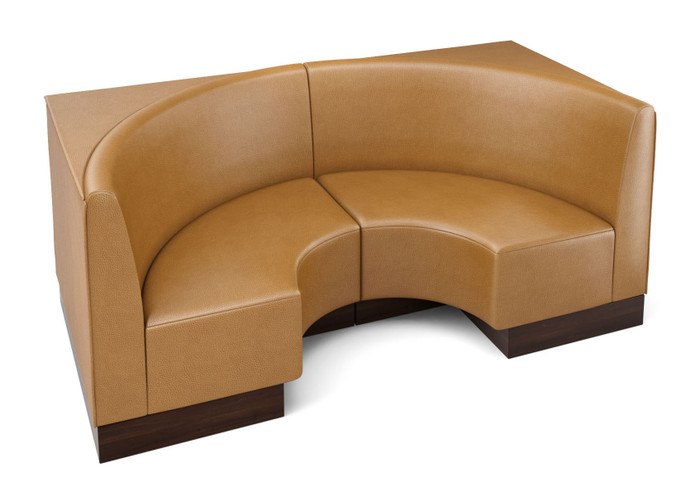 Style S - Flat Back - Half Circle Booth - ModernLineFurniture®