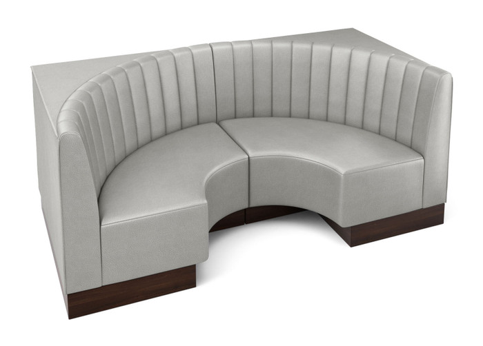 Style S - Channel Style Back - Half Circle Booth - ModernLineFurniture®