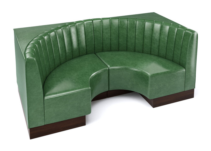 Style S - Channel Style Back - Half Circle Booth - ModernLineFurniture®