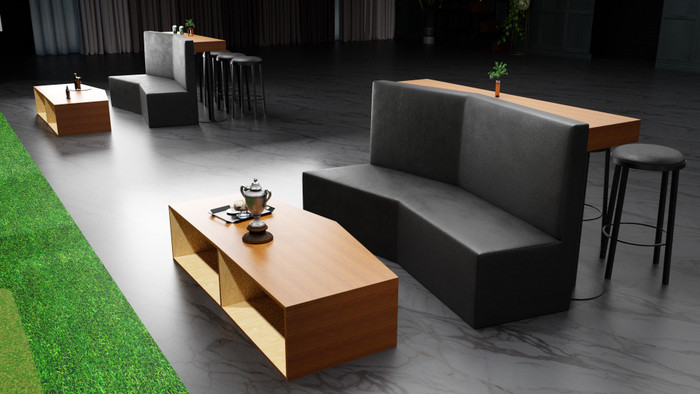 Monterey Golf Seating with Bar Table and Lounge Table - Exclusive ...