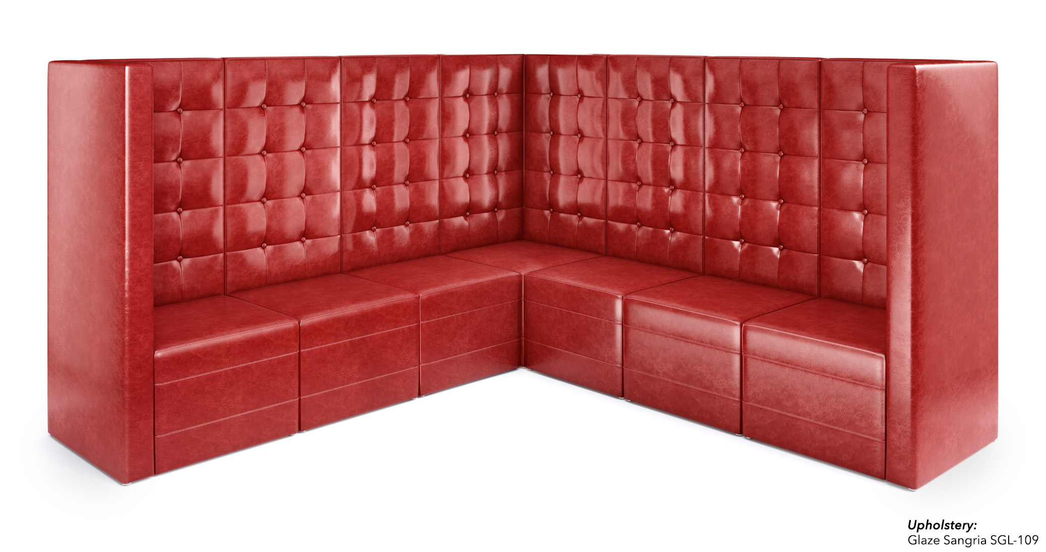 red corner sofas