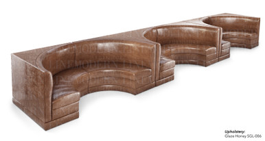 Half-a-Circle Booths Restaurant Seating - Fully Customizable - 100% ...