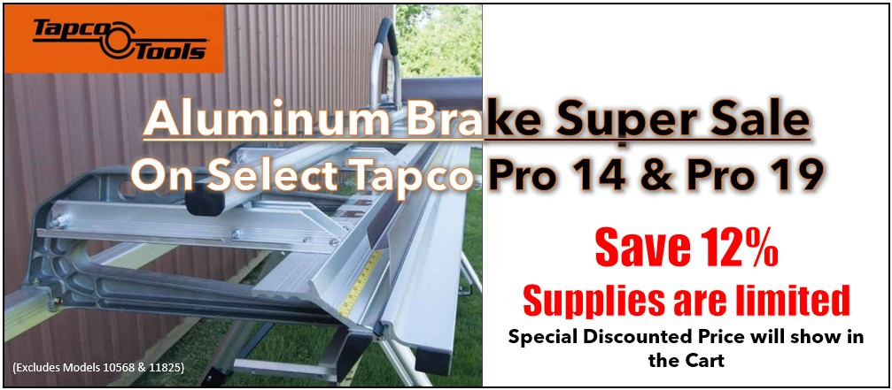 Tapco 10560 PRO 19 Series Siding Brake / 12'6" - Industrial Ladder ...
