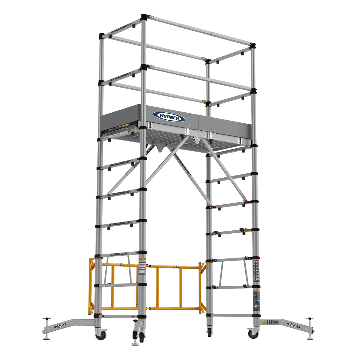 Werner ATS-72 Aluminum 6ft Telescoping Scaffold - Industrial Ladder ...