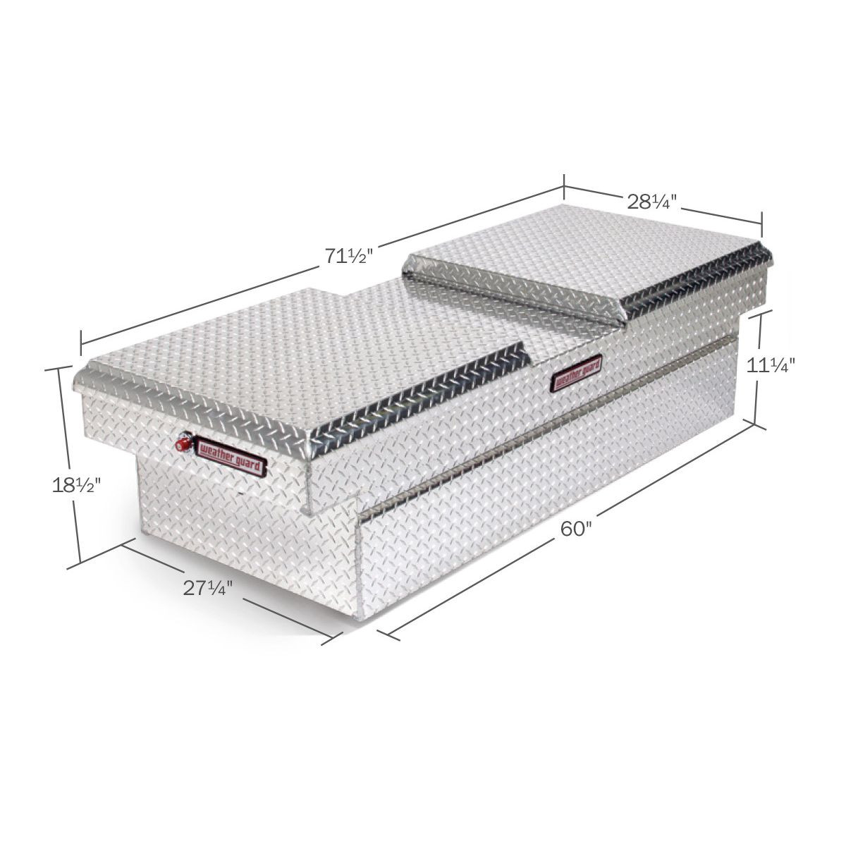 Weather Guard Model 114-X-01 Cross Box, Aluminum, Full Extra Wide, 15.3 ...
