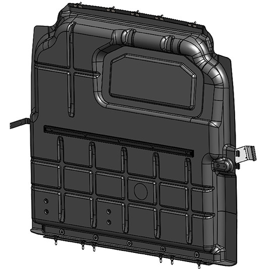 Adrian Steel Company #PARPM-NW 53845 Composite Partition No Window ...