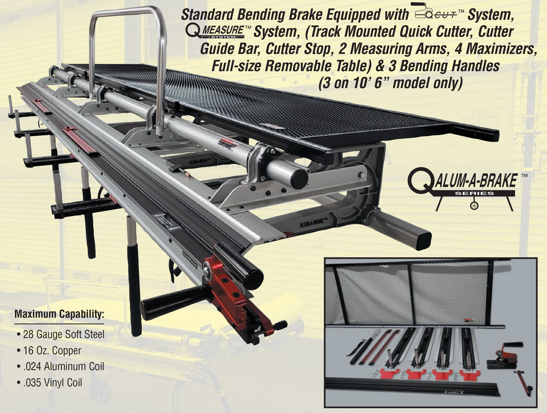 Alum-A-Brake – Ultima "QMS" Series Aluminum Brake | with QCut ...