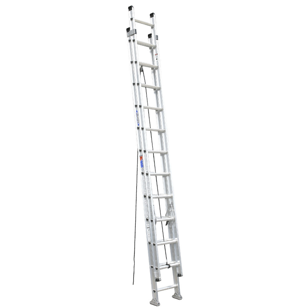 Werner 560-3 60' Aluminum Round Rung Extension Ladder 250 lb Rating ...