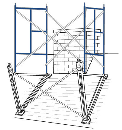 Scaffolding - Exterior Steel Scaffold - Frames - Industrial Ladder ...