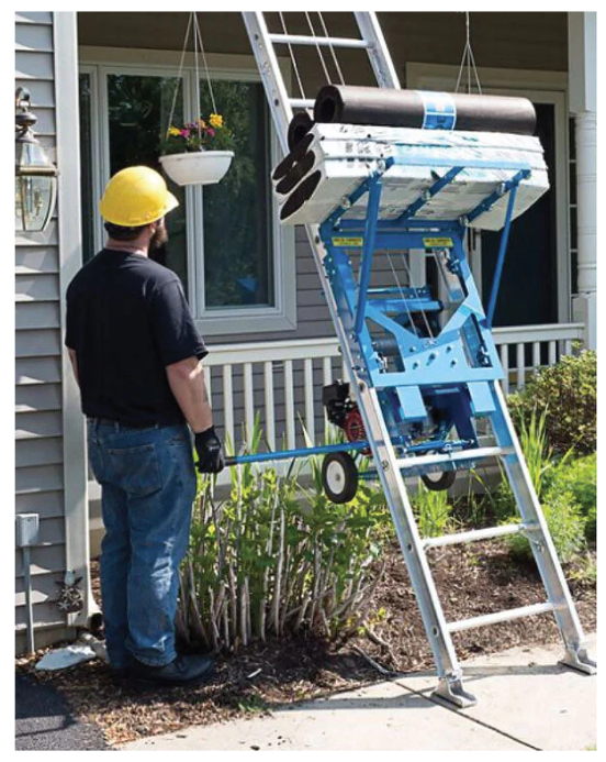 Safety Hoist AH-400L Platform Hoist 28ft | 400 lb Capacity | Lifan Gas ...