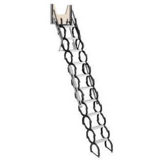 Attic Ladders - Scissor Telescoping Attic Ladders - Industrial Ladder ...