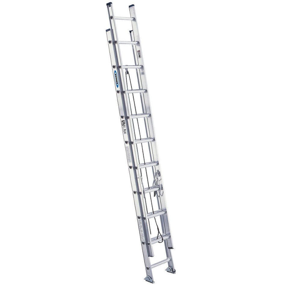 Werner 560-3 60' Aluminum Round Rung Extension Ladder 250 lb Rating ...