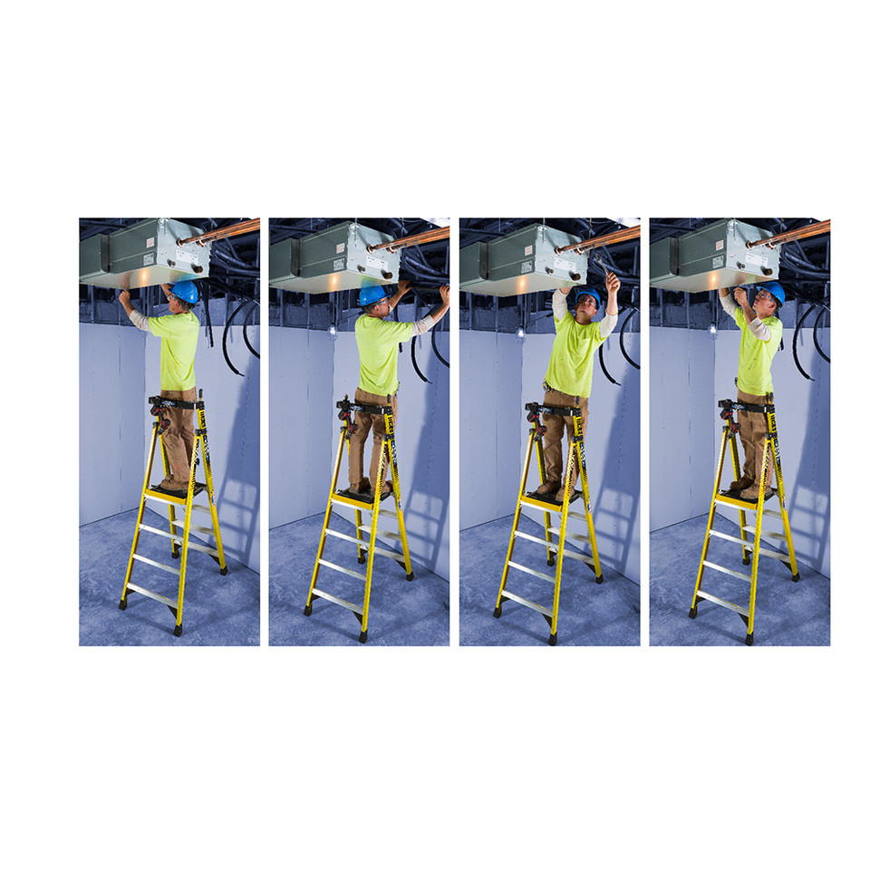 Werner PD7300 Series Fiberglass Podium Ladder | 375 lb Rated ...