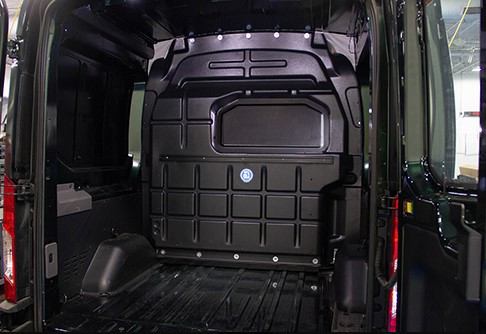 Adrian #PARFTMC-NW Crew Van Composite Partition, Black, Transit Mid ...