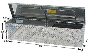 Adrian #AD303 Aluminum Side Toolbox, 46w x 12h x 9d - Industrial Ladder ...