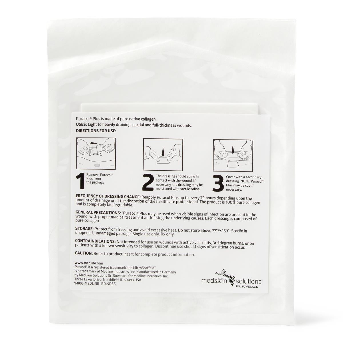 MSC8644EPH Medline Puracol Plus Collagen Wound Dressings | The ...