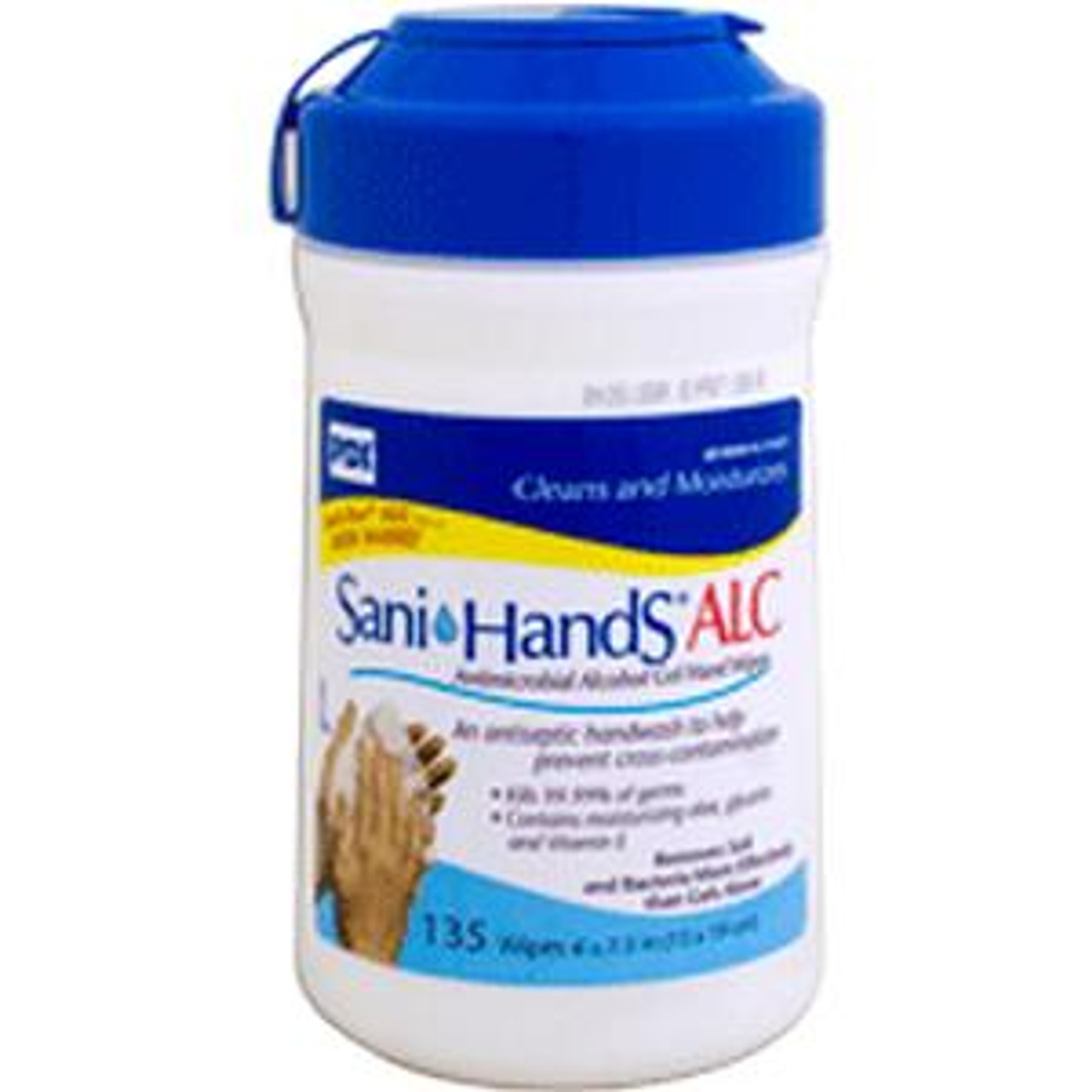 PYP13472 PDI Sani hands ALC Antimicrobial Alcohol Gel Hand Wipe 135 pkg