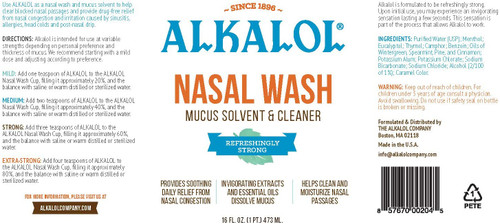 Alkalol Solution Original Nasal Wash, 3 Count -16 fl oz