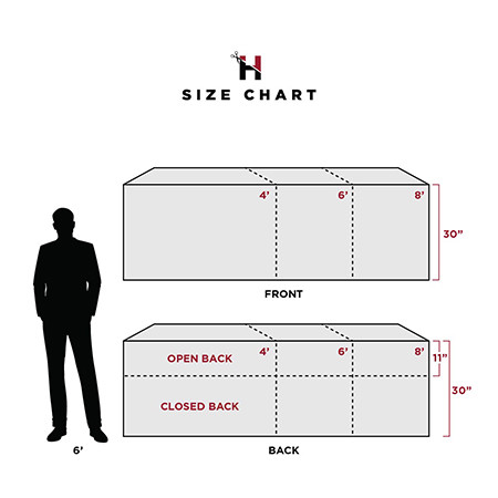 Fitted Table Throws | Personalized Tablecloth | Half Price Banners