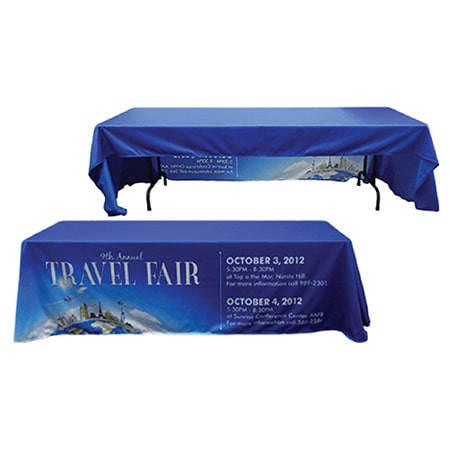 Custom Printed Tablecloth | Promotional Table Throw | Half Price Banners