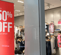 Using Indoor Displays - Half Price Banners