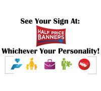 Find Your Sign Personality - Half Price Banners