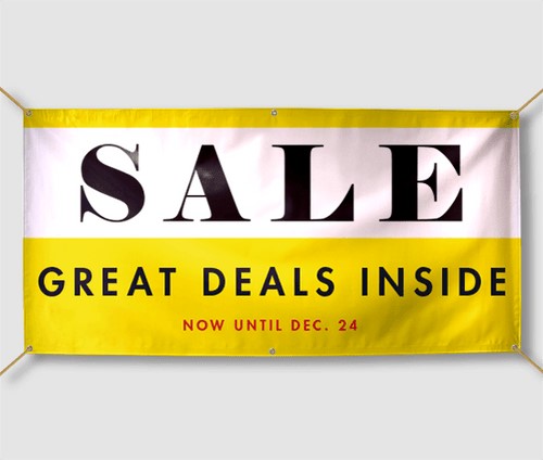 Use Event Banners to Help Boost Your Sales This Spring - Half Price Banners