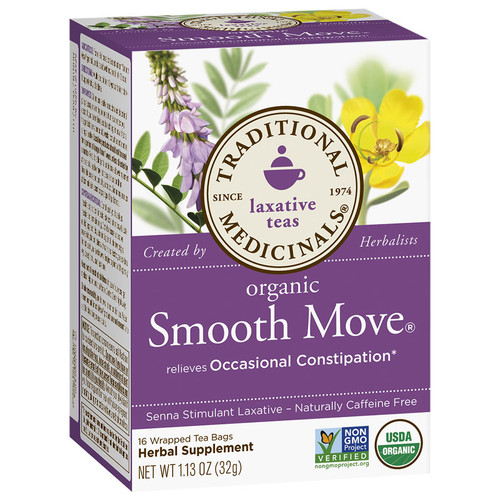 Organic Smooth Move Tea By Traditional Medicinals, 16 bags - In His ...