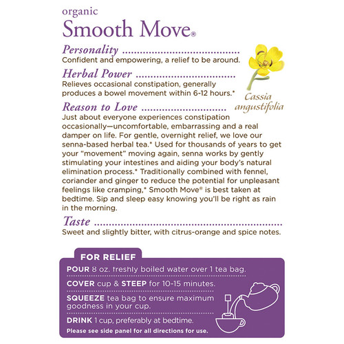 Organic Smooth Move Tea By Traditional Medicinals, 16 bags - In His ...