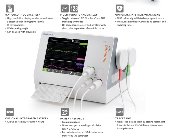 Sonicaid Team3 Series Fetal/Maternal Monitor - DopplerDirect.com