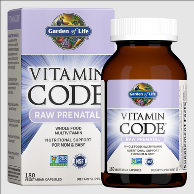 Vitamin Code RAW Prenatal Vitamins (180 count) by Garden of Life | In ...