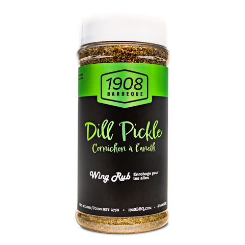 1908 BBQ Dill Pickle Wing Rub 275g (12) - Fire BBQ