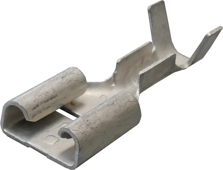 Uninsulated Spade Terminal 6.3mm (1.5mm sq cable) (Pack of 100)